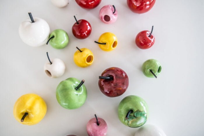 Dantų krapštukų laikiklis „Raudonas obuolys” — Story by Nature