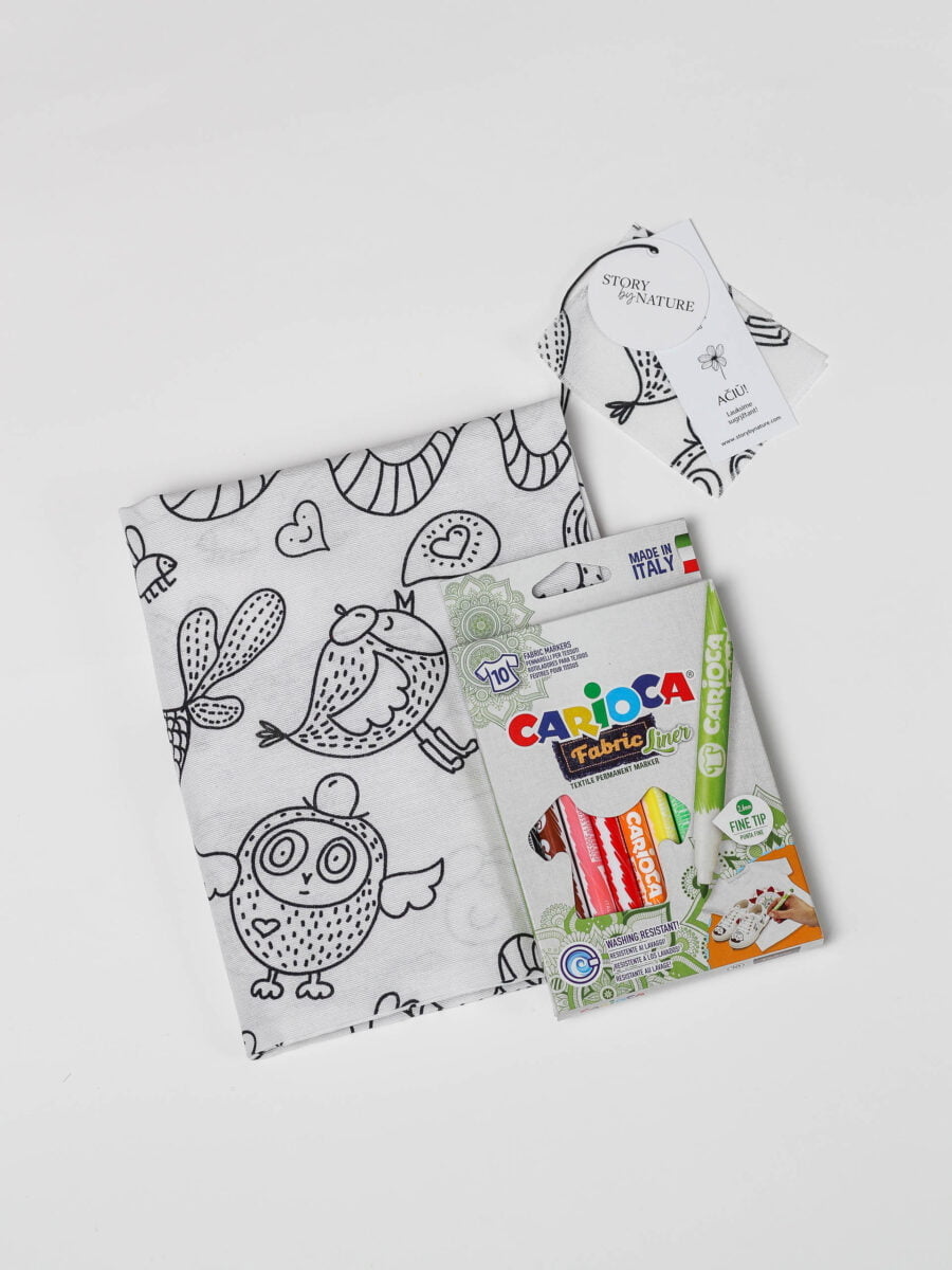 Rinkinys vaikams “Nuspalvink savo krepšį” — Story by Nature